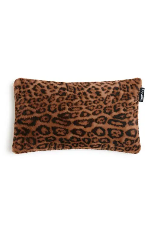 Apparis Cicly Faux Fur Accent Pillow - Leopard