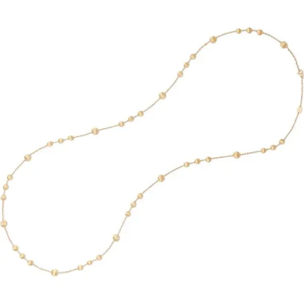 Marco Bicego Long Bead Station Necklace - 18k Yellow Gold