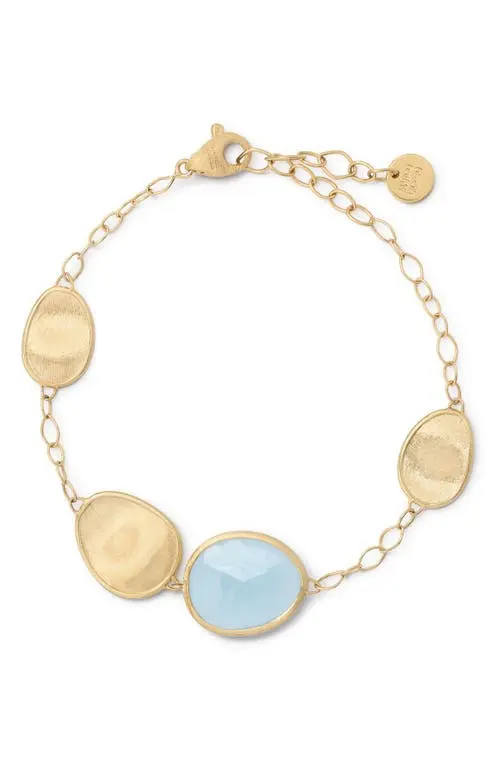 Marco Bicego Aquamarine Station Bracelet - 18k Yellow Gold
