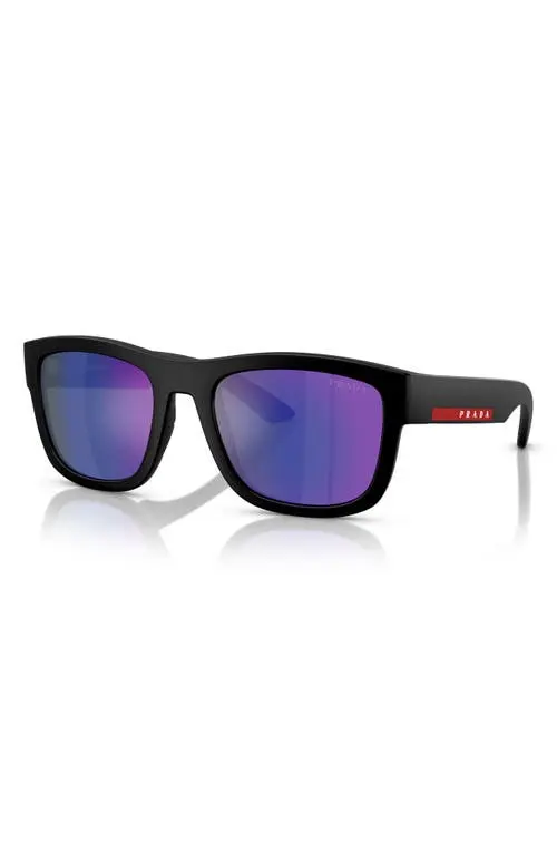 Prada 53mm Mirrored Pillow Sunglasses