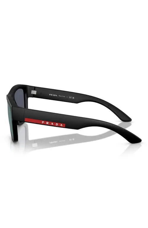 Prada 53mm Mirrored Pillow Sunglasses