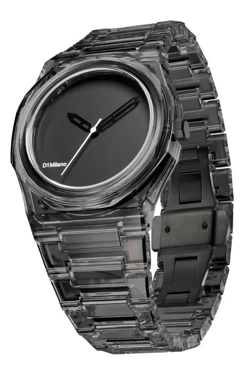 D1 MILANO Nylon Bracelet Watch - Black