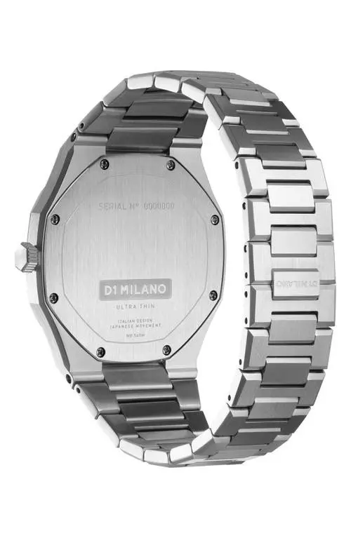 D1 MILANO Ultrathin Bracelet Watch - Silver