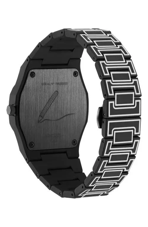 D1 MILANO Polycarbon Bracelet Watch - Black