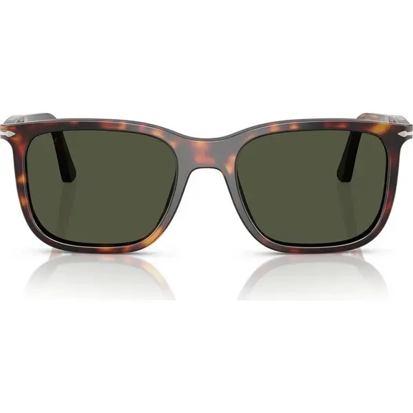 Persol 53mm Rectangular Sunglasses - Havana