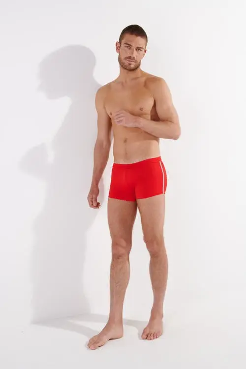 HOM Nautical Cup Swim Short - Red