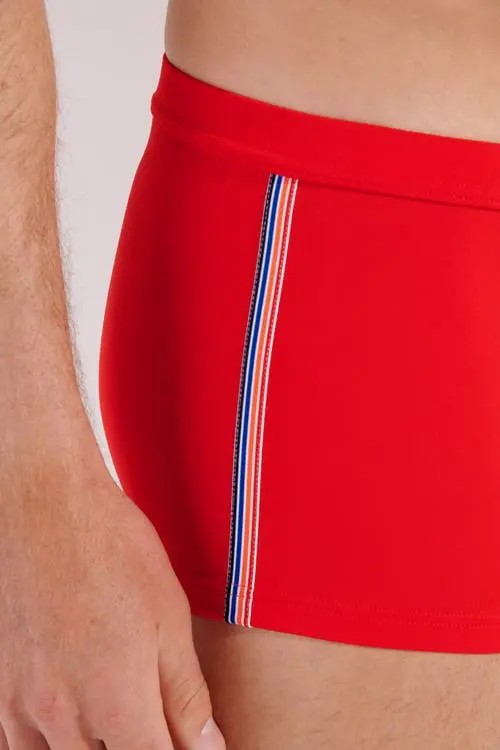 HOM Nautical Cup Swim Short - Red