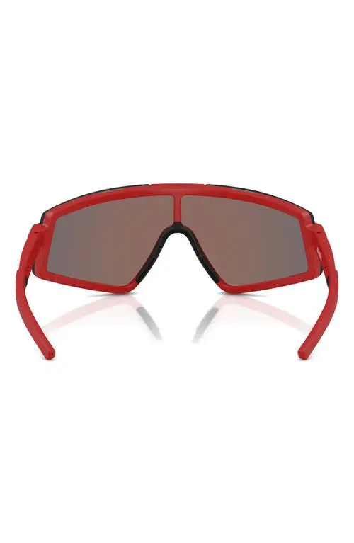 SCUDERIA FERRARI 47mm Shield Sunglasses - Matte Red