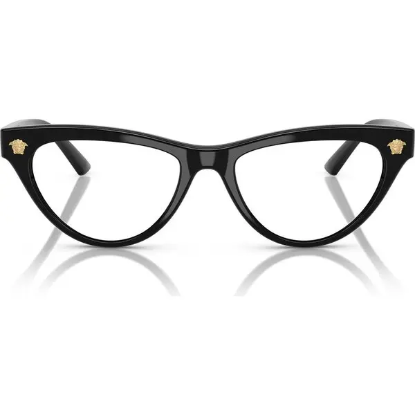 Versace 52mm Cat Eye Optical Eyeglasses - Black