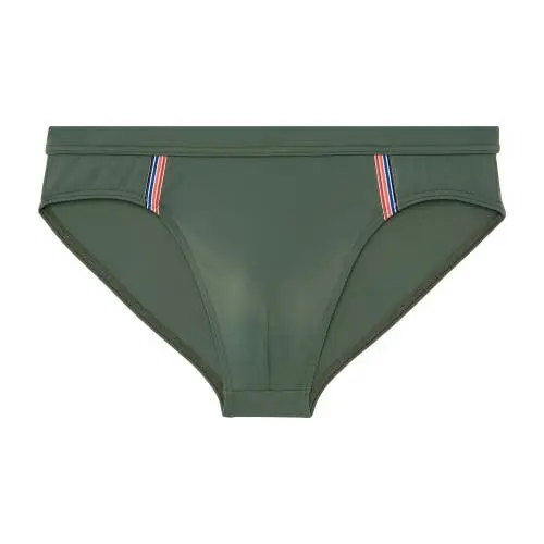 HOM Nautical Cup Mini Swim Brief - Khaki Green