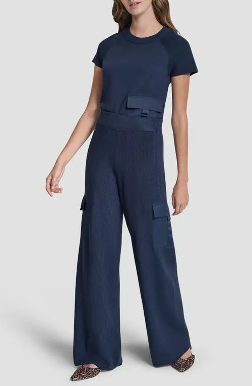 Dkny Cargo Sweater Pants - Hudson Blue