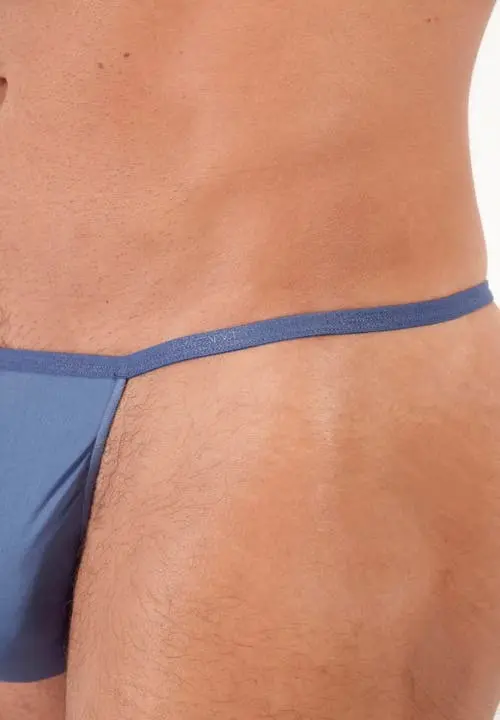 HOM Plume G-string - Mid Blue