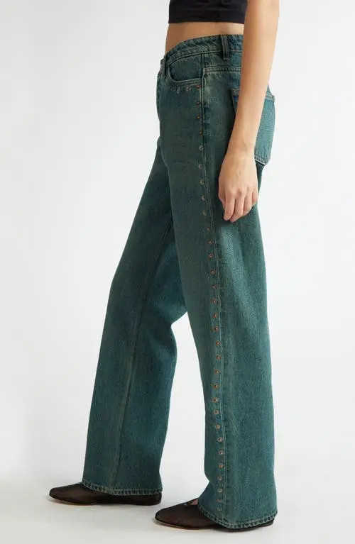 Paloma Wool Crowd Rivet Studded Boyfriend Jeans - Denim
