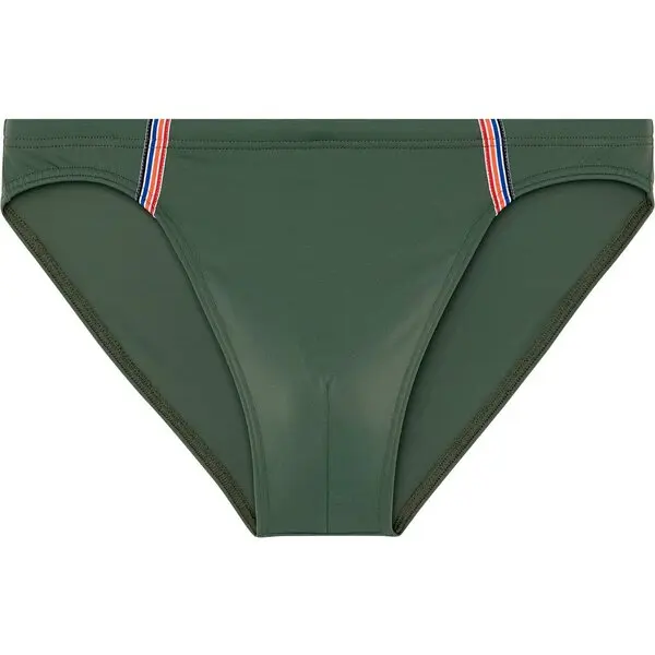 HOM Nautical Cup Swim Micro Brief - Khaki Green