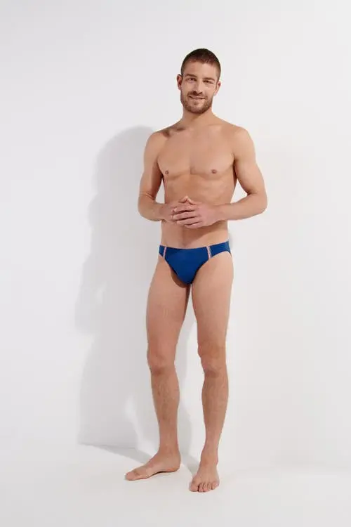 HOM Nautical Cup Swim Micro Brief - Navy