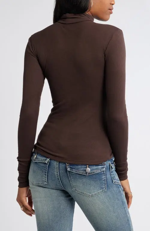 Bp. Turtleneck Ribbed Top