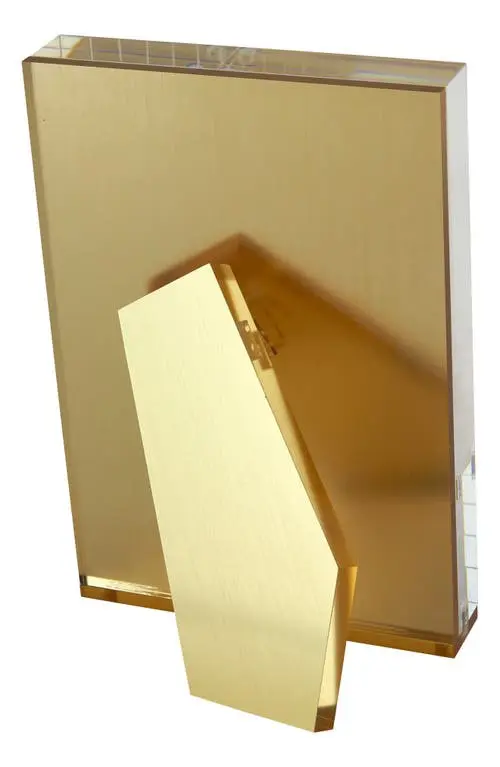 TIZO Lucite Easel 5" X 7" Picture Frame - Gold