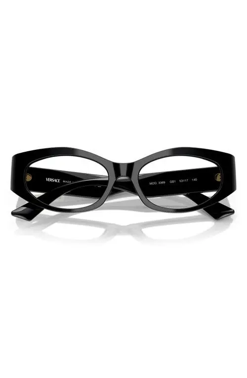 Versace 51mm Irregular Eyeglasses