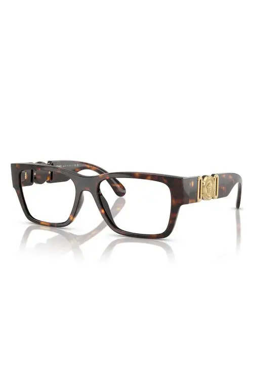 Versace 55mm Pillow Optical Glasses - Havana