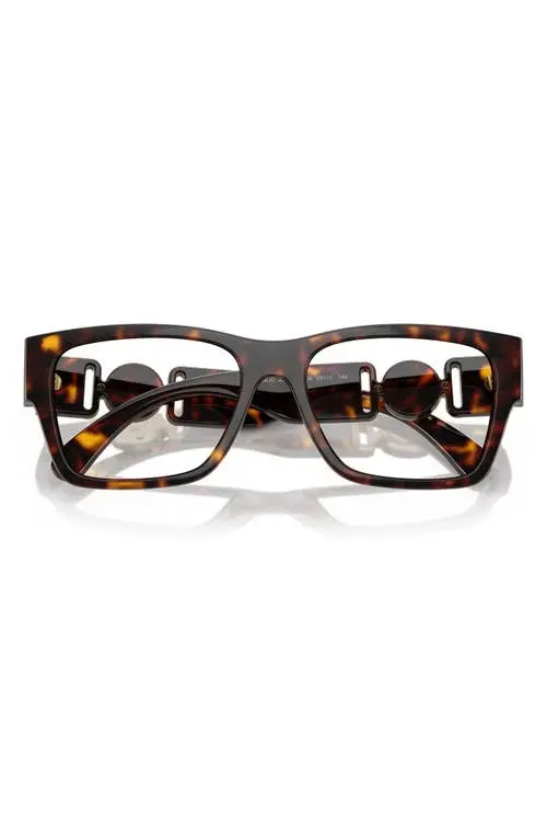 Versace 55mm Pillow Optical Glasses - Havana