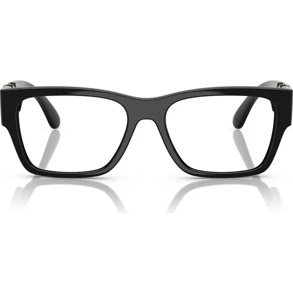 Versace 55mm Pillow Optical Glasses - Shiny Black