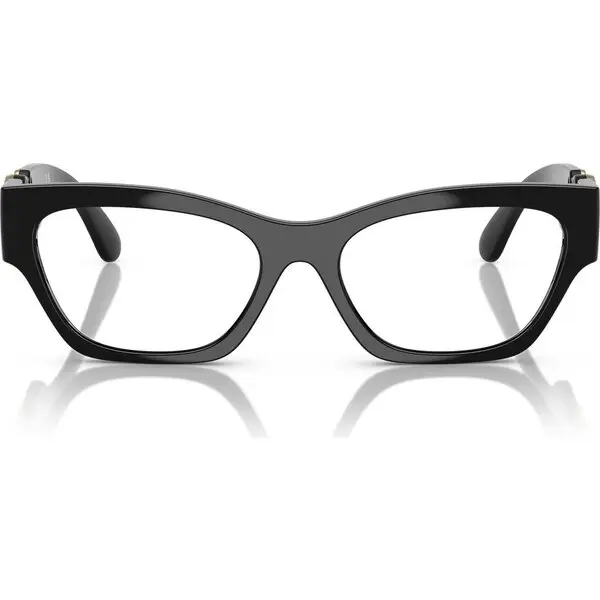 Versace 52mm Cat Eye Optical Glasses - Black