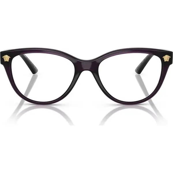 Versace 54mm Cat Eye Optical Glasses - Violet