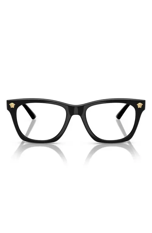 Versace 50mm Pillow Eyeglasses - Black