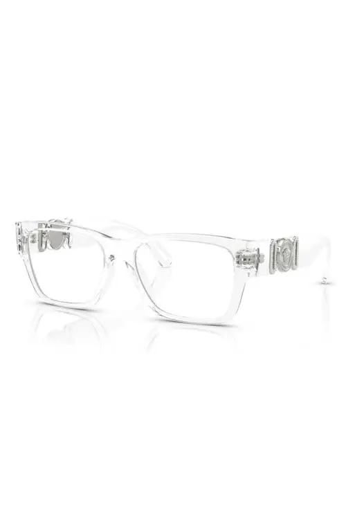 Versace 53mm Pillow Eyeglasses - Crystal