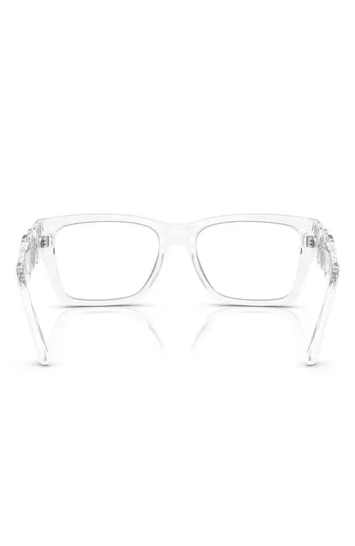 Versace 53mm Pillow Eyeglasses - Crystal
