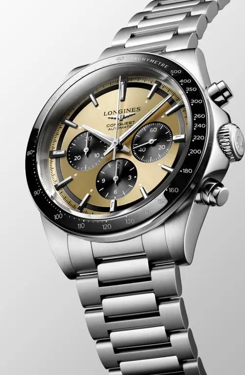 LONGINES Conquest Automatic Bracelet Watch - Black