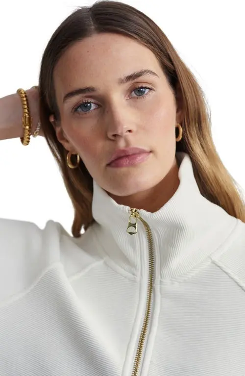 Varley Milano Half-zip Sweatshirt - Ivory