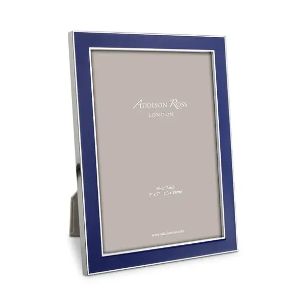 ADDISON ROSS Royal Enamel Picture Frame, 5 X 7 - Blue