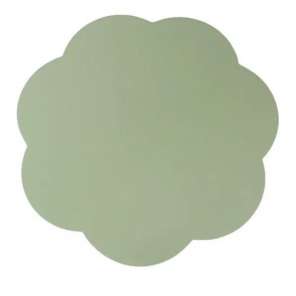 ADDISON ROSS Scalloped Lacquer 13 Placemats, Set Of 4 - Sage