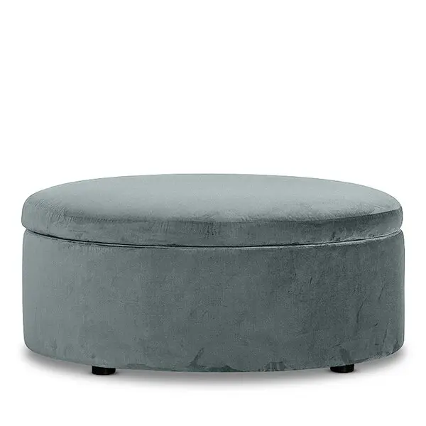 Bloomingdale'S Alta Large Round Storage Ottoman, In Fabric - Monaco Spa