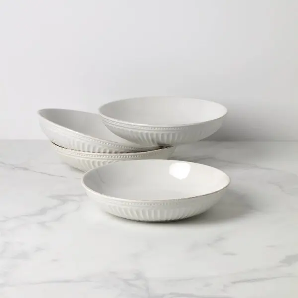 LENOX Ceramic Dinner Bowl, Set Of 4 - White