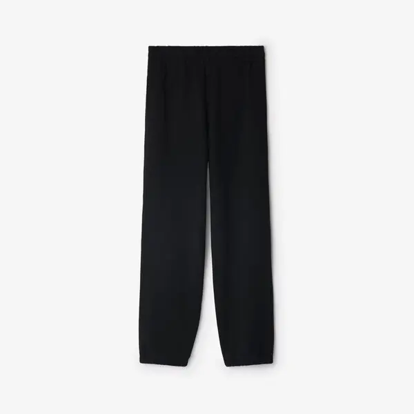 Burberry Check Label Cotton Jogging Pants