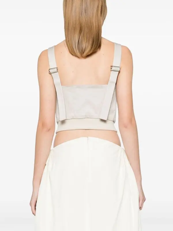 ELENA VELEZ Bustier-style Top - Neutrals