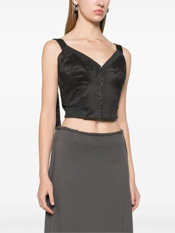 ELENA VELEZ Bustier-style Top - Grey