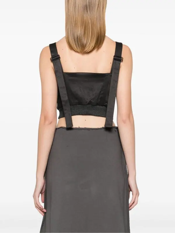 ELENA VELEZ Bustier-style Top - Grey
