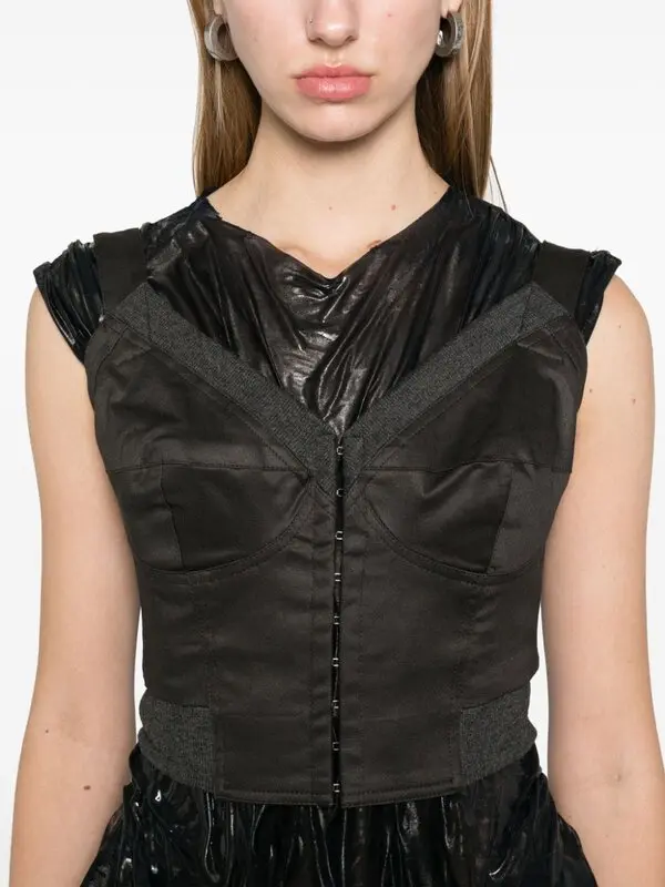 ELENA VELEZ Bustier-style Top - Grey