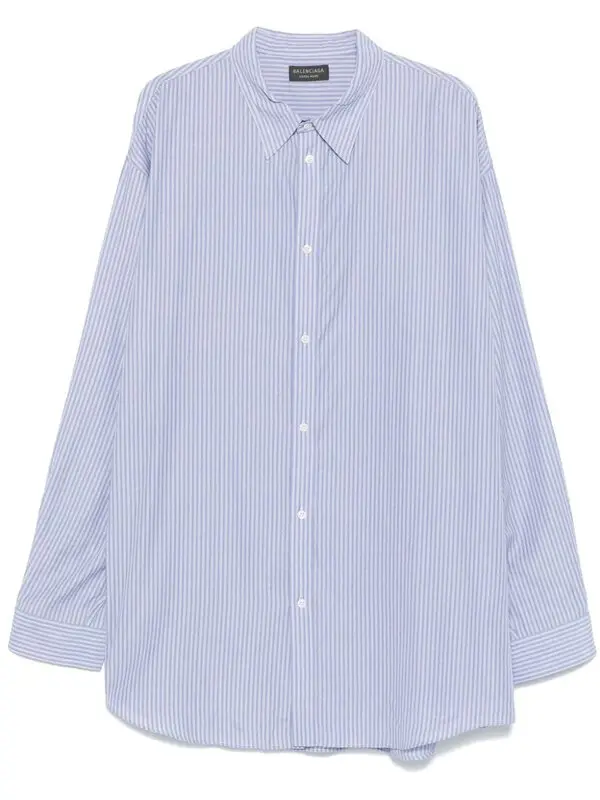 Balenciaga Striped Lyocell Shirt