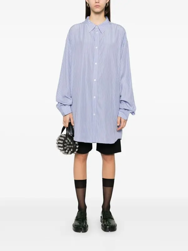 Balenciaga Striped Lyocell Shirt