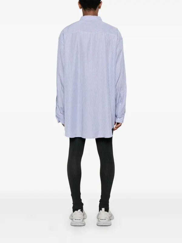Balenciaga Striped Lyocell Shirt