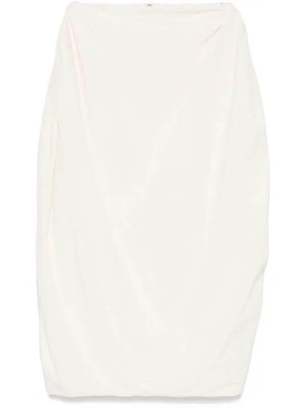 ELENA VELEZ Obelisk Maxi Skirt - White