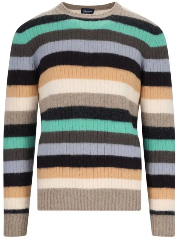 DRUMOHR Striped Jumper - Neutrals