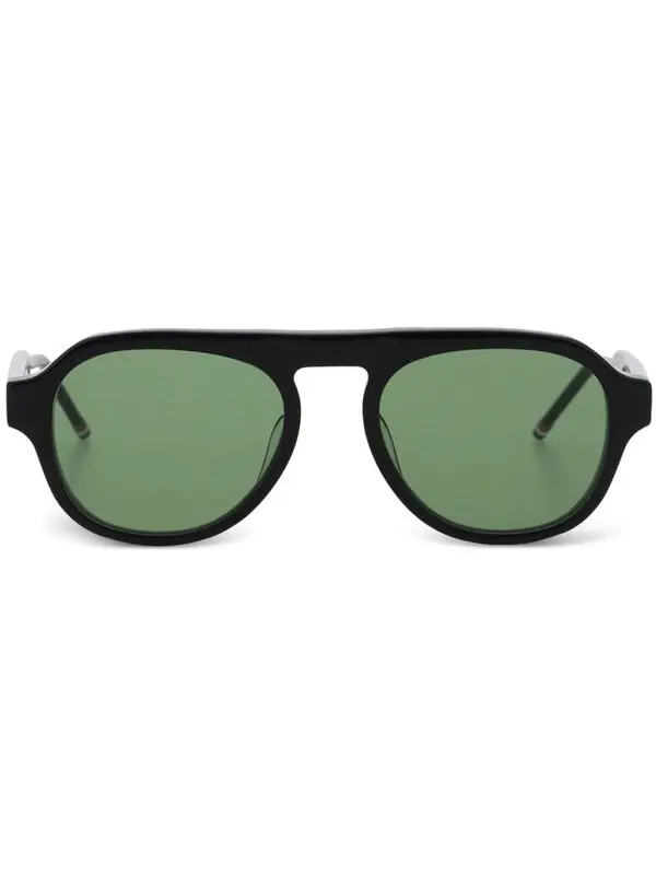 Thom Browne Pilot Sunglasses - 001 Black