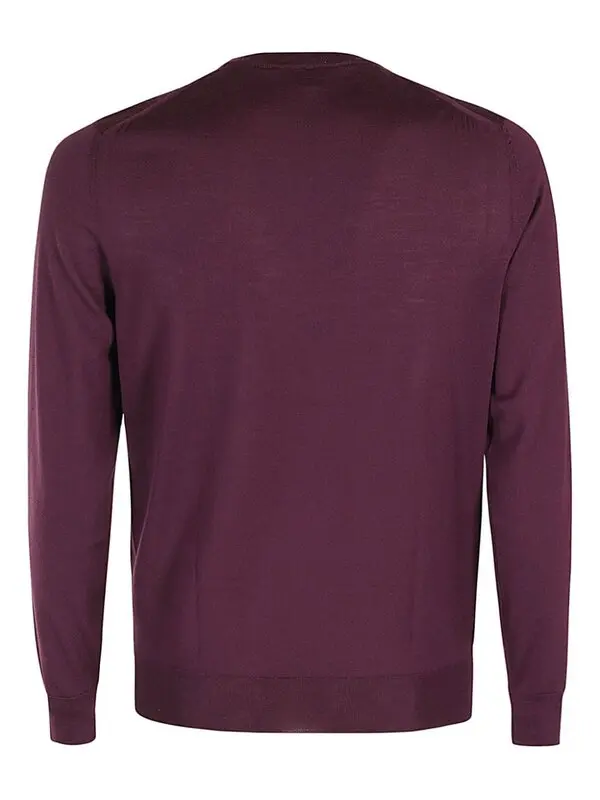 DRUMOHR Round-neck Long-sleeves Sweater - Purple