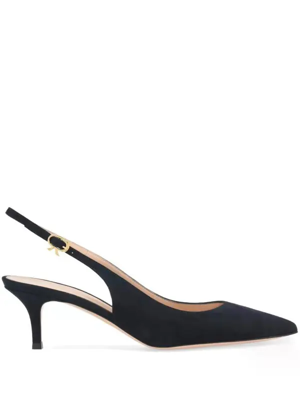 GIANVITO ROSSI Ribbon Sling 55mm Pumps - Blue