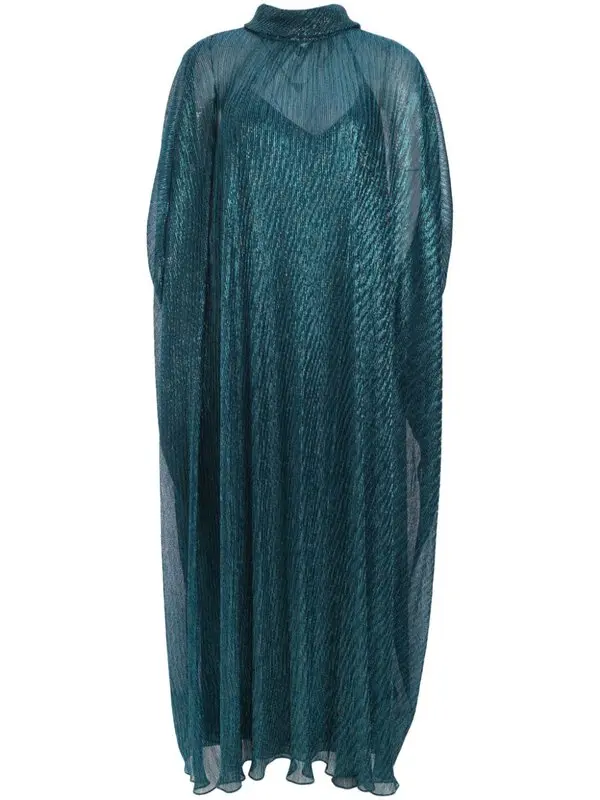 Talbot Runhof Metallic-thread Maxi Dress